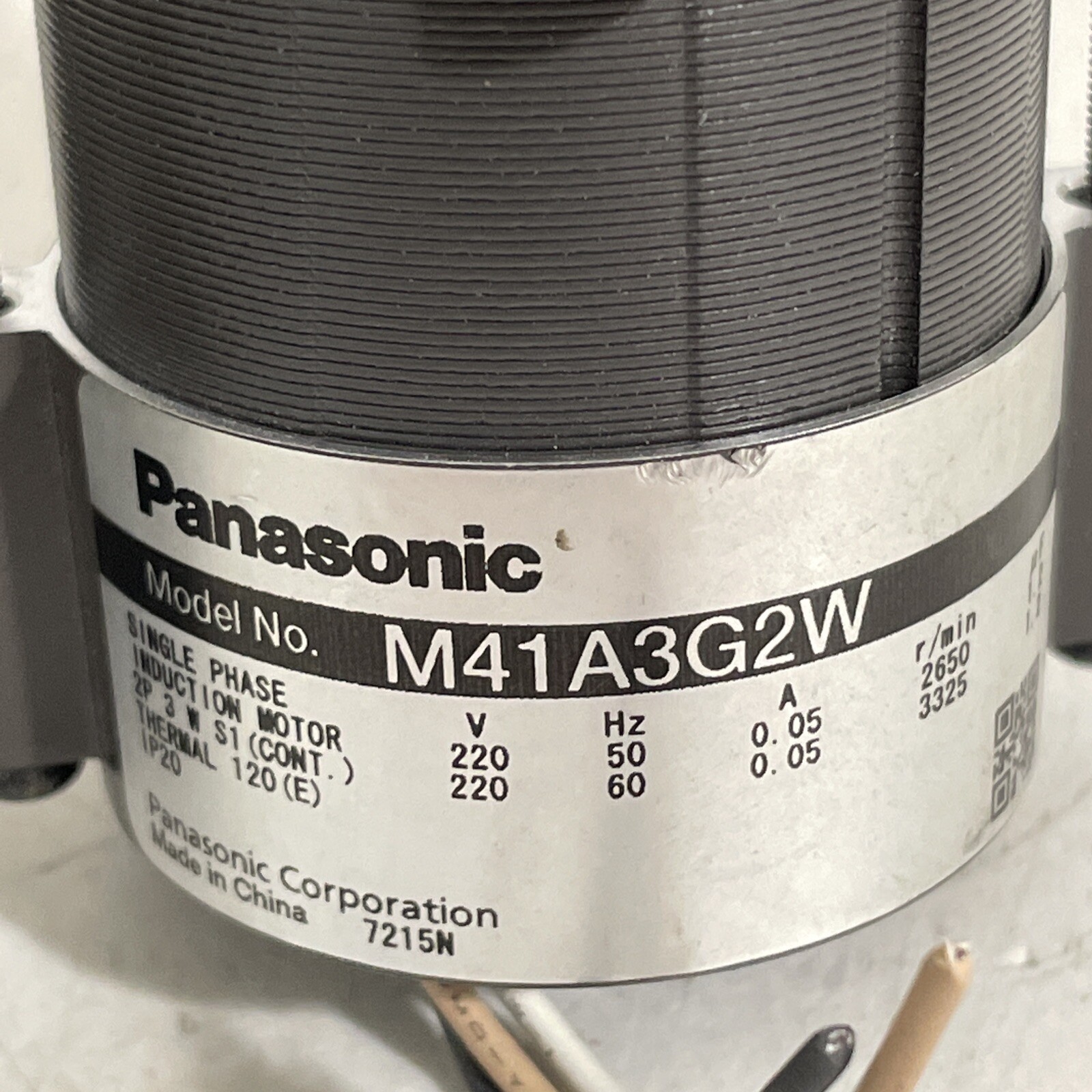 PANASONIC REVERSIBLE MOTOR M41A3G2W W/ GEARBOX M4GA60F FAST SHIPPING ...