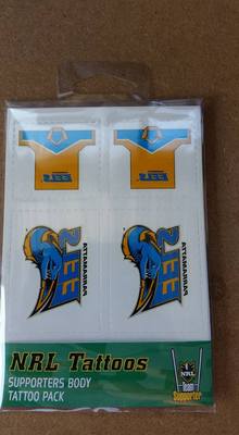 NRL PARRAMATTA EELS - TEMPORARY TATTOO SHEET - NEW | eBay Australia