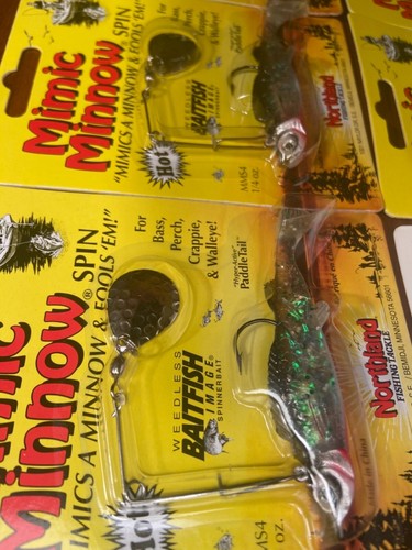 (6) Northland Fishing Tackle - Mimic Minnow® Spin - Silver Shiver | eBay
