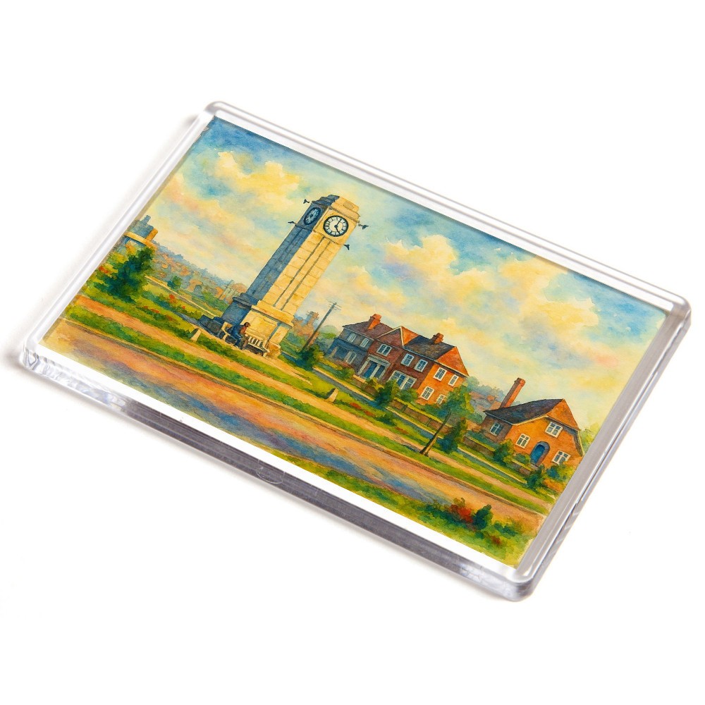 JUMBO MAGNET - The Clock Tower, Patcham (a) - Vintage Art Style | eBay UK
