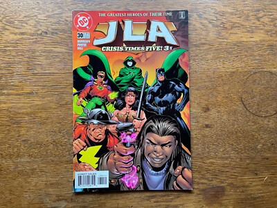 1999 DC COMIC BOOK JLA 30 JUSTICE LEAGUE OF AMERICA FLASH BATMAN NEAR ...