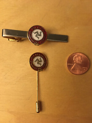 ISLE OF MAN TIE CLIP AND LAPEL PIN | eBay