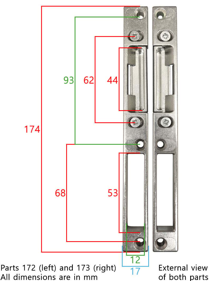 Maco Latch Dead Bolt Upvc Door Keep Striker Plate Left or Right Hand | eBay