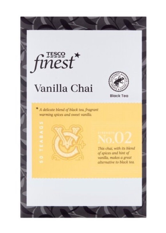 Tesco Finest Vanilla Chai 50 Tea Bags 125G X 10 | eBay UK