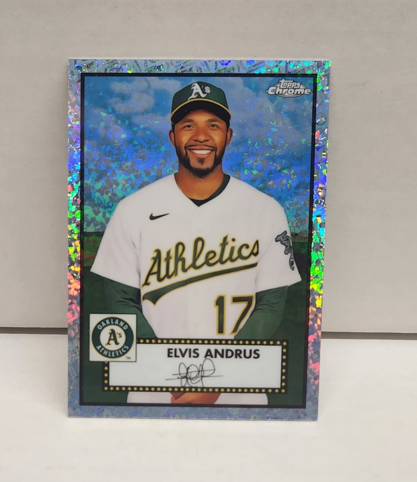 2021 Topps Chrome Platinum Anniversary - Elvis Andrus #337 Platinum ...