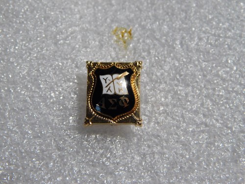 10k Gold 1913 Founding Member Alpha Sigma Phi Fraternity Pin Badge ...