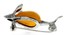 CERTIFIED 925 Sterling Silver Genuine Baltic Amber Little Mouse Brooch ...