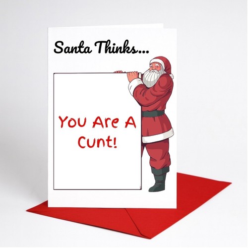 Funny Christmas Card Rude Adult C*nt Brother Sister Friend BC1133 | eBay
