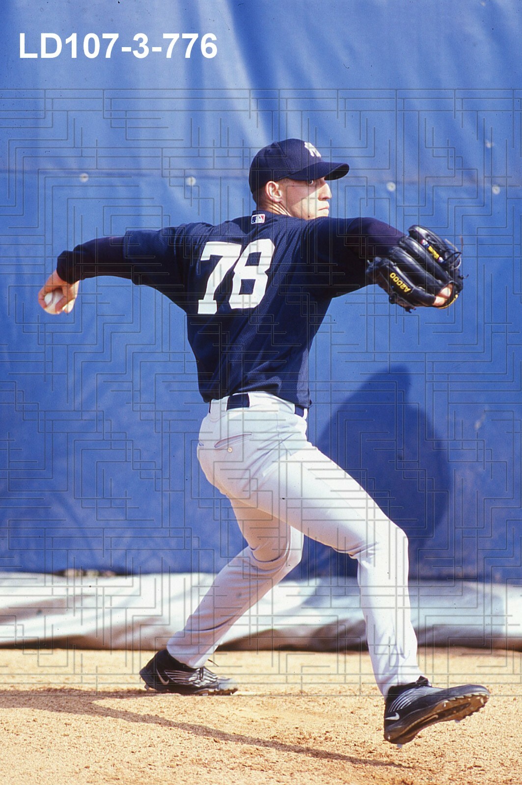 Alex Graman - 2002 New York Yankees ST - 35mm color slide - LD107-3-776 ...