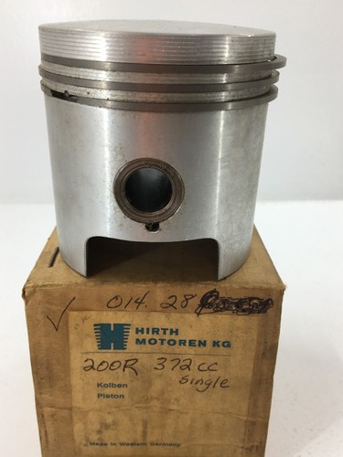 GENUINE 014.28 HIRTH 200R 372CC ENGINE STANDARD BORE PISTON WITH RINGS ...