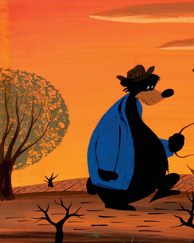 Mary Blair Song of the South Brer Rabbit Fox Bear Sunset Concept Art ...