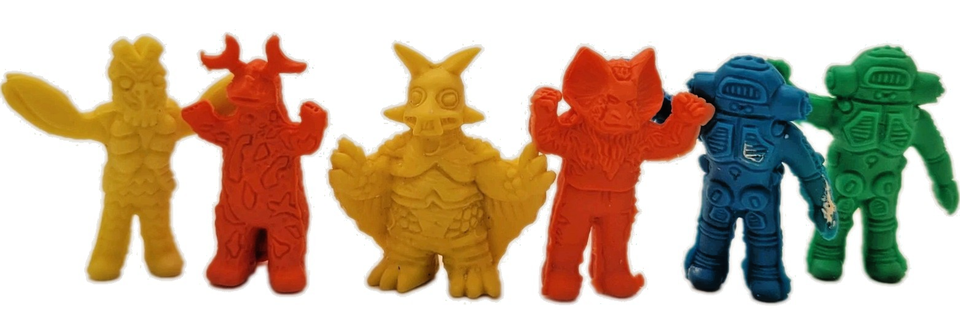 ULTRAMAN VTG 70s Monster Eraser Mini Figures Toys Kaiju Keshi Tokusatsu ...