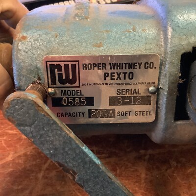 Roper Whitney Forming Roll 0585 Pexto 20GA Capacity Soft Steel (used)No ...