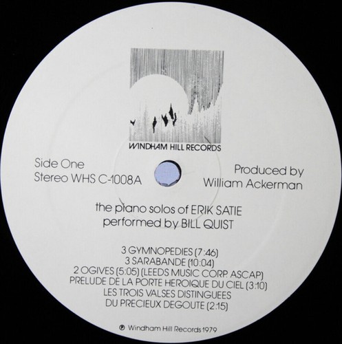 Erik Satie - Bill Quist - Piano Solos Of Erik Satie (LP, Album) | eBay