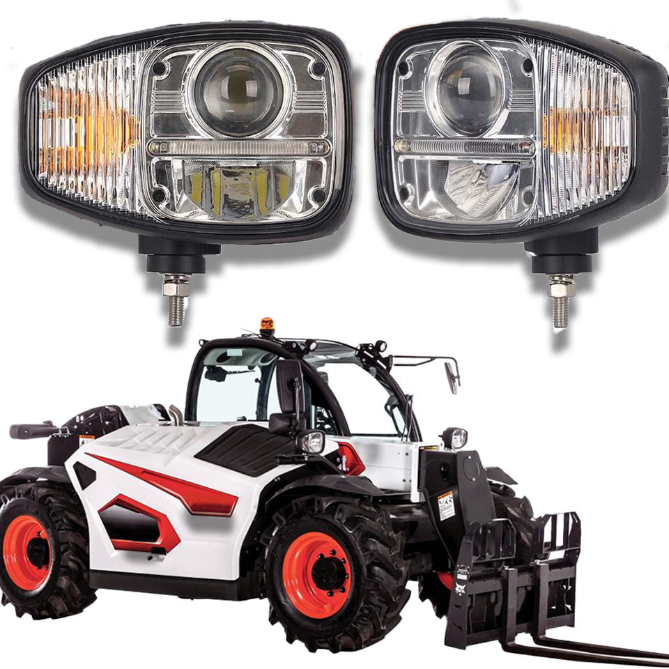 Led Headlight Lights For JCB Telehandler Loader Loadall Head Wired ...