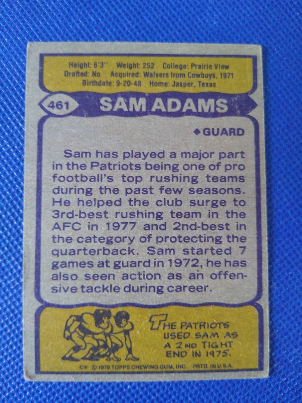 1979 Topps - #461 Sam Adams for sale online | eBay