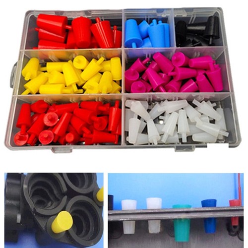 Silicone Cone Plugs Assortment Kit 60pcs High Temperature Masking Plugs ...