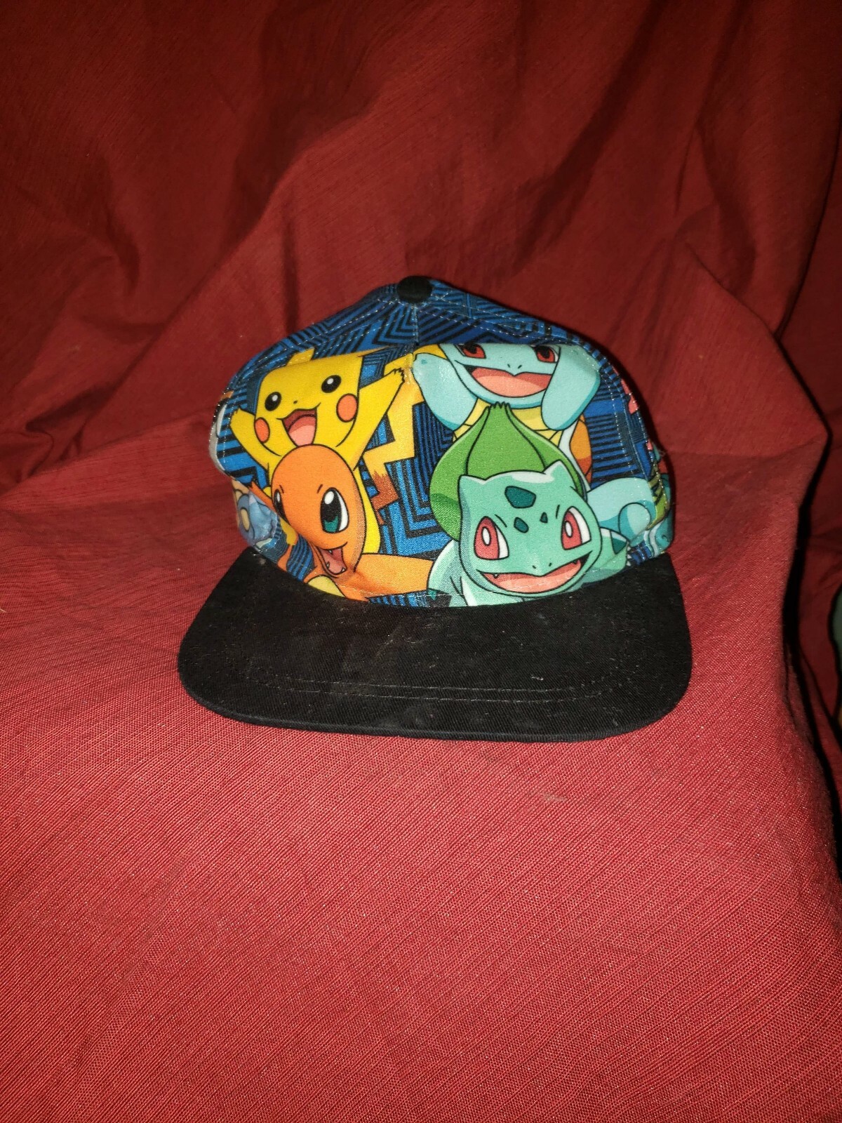 Blue Pokemon Series Characters Happy Baseball Hat Cap Adjustable ...
