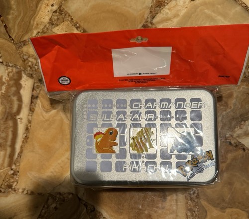 Vintage 1999 Pokémon Tin: Pikachu, Bulbasaur, Charmander | eBay