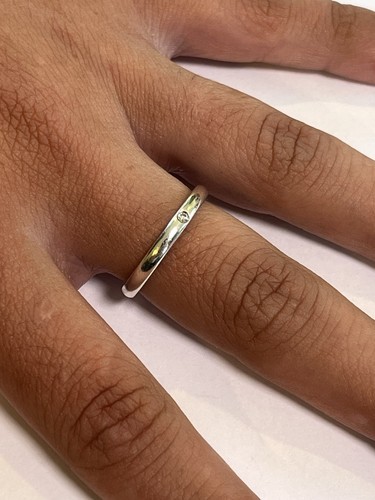 TIFFANY & CO .925 STERLING SILVER DIAMOND RING ~ 2.83 GRAMS ~ SIZE 8 ~ LISTING A | eBay