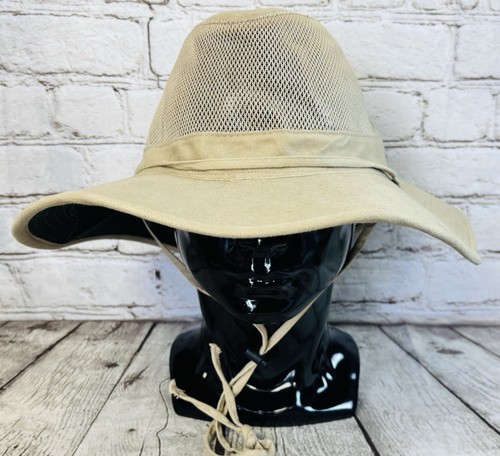 Dorfman Pacific DPC Solarweave Khaki Mesh Sun Hat Outdoor Garden Size ...