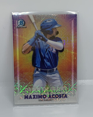 2021 Bowman Chrome Maximo Acosta Dawn of Glory #DG-16 Mojo Refractor | eBay