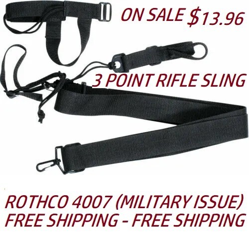 Military 3-point Rifle Sling Rothco 4007 | eBay