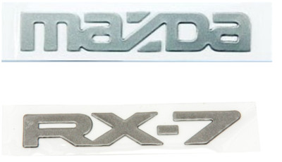 MAZDA Genuine Rear RX-7 Mazda Emblem Badge Set RX - 7 1993 - 1995 OEM ...