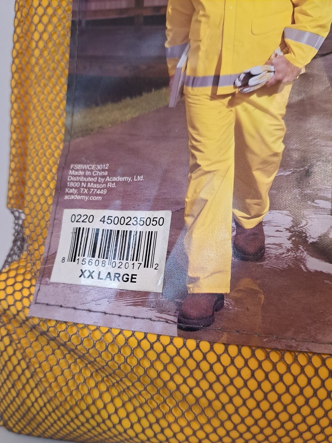 BRAZOS Work Force Industrial Rain Suit 3 Piece Bib Jacket Hood XXL NEW ...