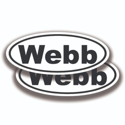 WEBB NAME DECALs 2 Stickers Bogo Car Truck Bumper Window | eBay