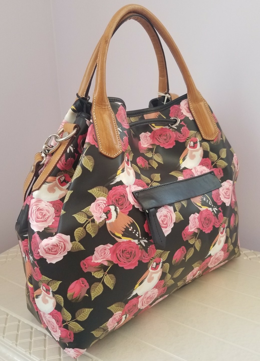 NWT CAVALCANTI Collection Italian Genuine Leather "Blk Rose 530 ...