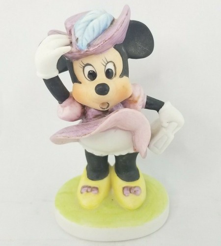 Minnie Mouse 1970'S Walt Disney Productions Wind Blown Figurine- 4 ...