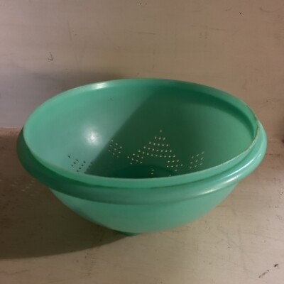 Vintage Tupperware Jadeite Green Colander #339-3 | eBay