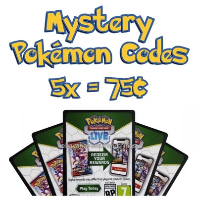 5x Random Pokemon Codes Pokemon Pack Codes Mixed Pokemon Codes Lot TCG ...