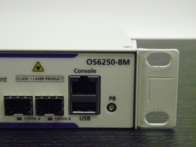 Alcatel-Lucent OmniSwitch Os6250-8m With Mounting Brackets 1 GBIC for ...
