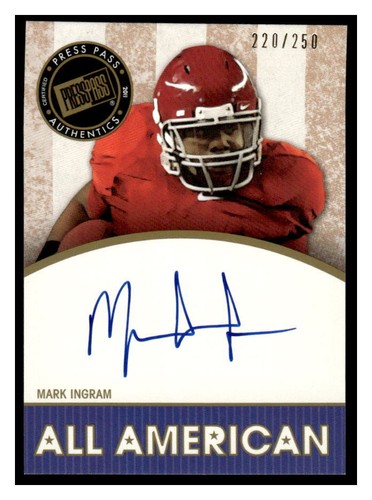 2011 Press Pass Legends - All American Gold Autographs #AA-MI Mark ...
