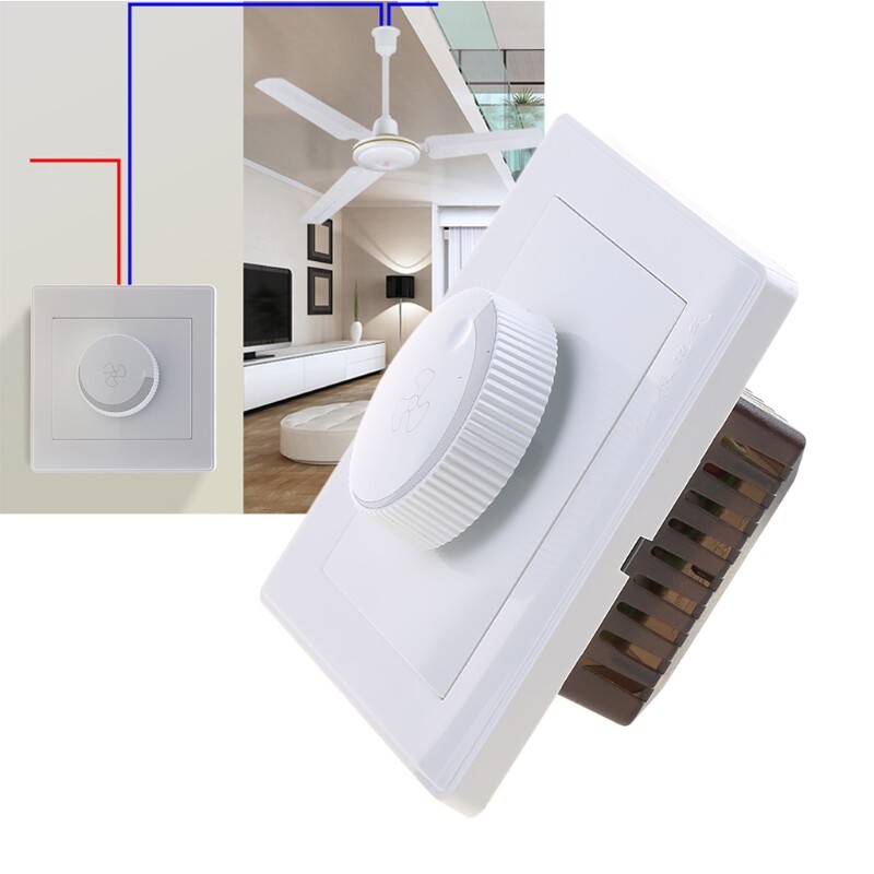 Quiet Fan Speed Control Dial Control Knob Variable Rotary Wall | eBay