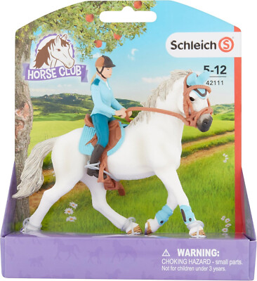 SCHLEICH 42111 Tournament Rider Set TEAL Hanoverian HORSE Tack RETIRED ...