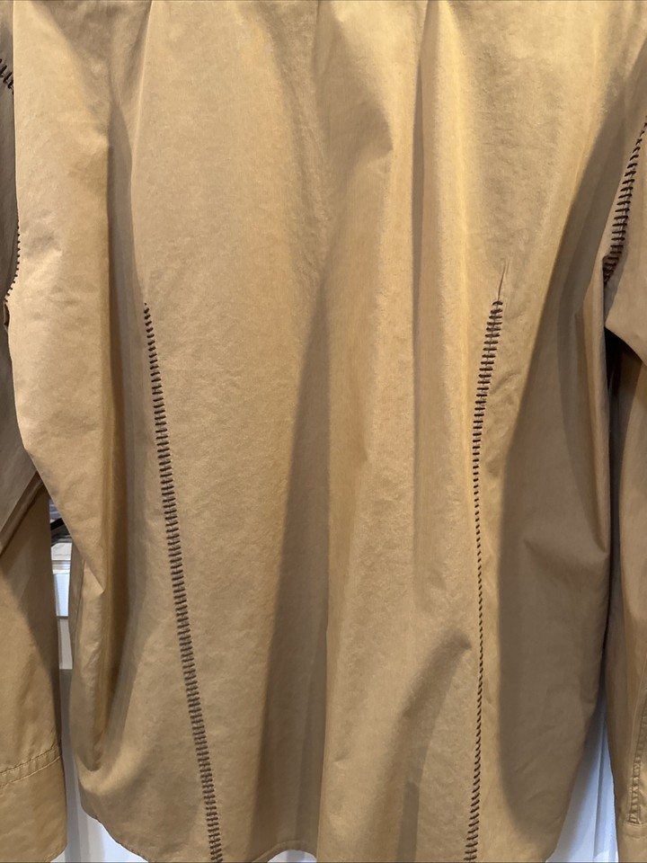 Hugo Boss Orange Men’s XXXL Tan Utility Shirt – Western Stitch Detail ...