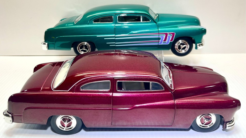 ERTL (2) 1/18 -Diecast 1951 Mercury's/ Maroon Pharaoh’s/Chopped Green ...