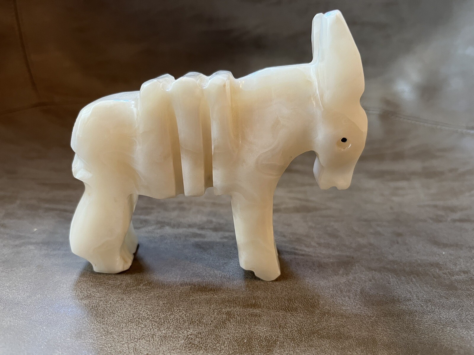 Vintage Onyx Marble Stone Hand Carved Donkey Mule Burro Figurine ...