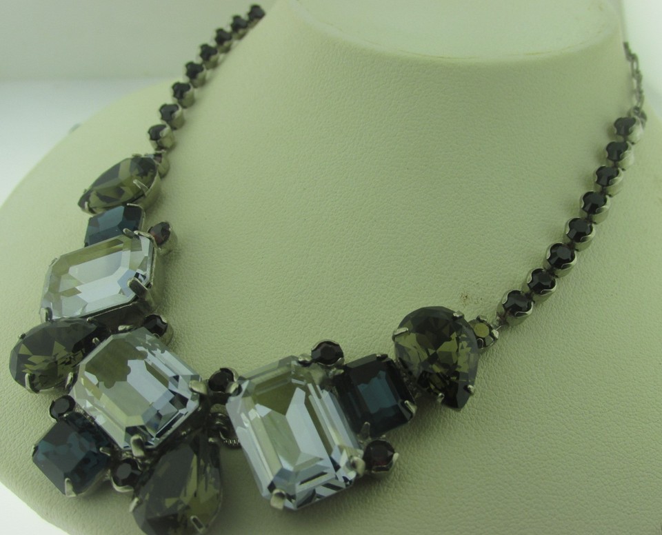 Sorrelli Blue Brocade Necklace NCT13ASBBR Antique silver tone | eBay