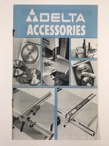 Delta Accesories Brochure Flyer Pamphlet Woodworking Tools | eBay