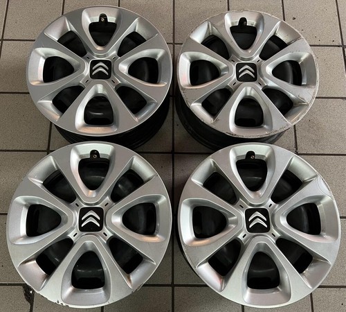 4 Iron Wheels Citroen C2 C3 C4 Picasso Berlingo Mens 15 " Used + Cover ...