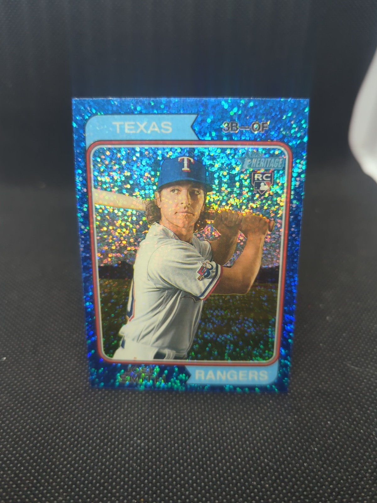 JOSH SMITH 2023 Topps Heritage #384 Rookie RC Chrome Blue Sparkle | eBay