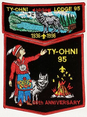 Lodge 95 Ty-Ohni F4 + X2 1996 60th ANN Pocket Flap Patch OA BSA | eBay