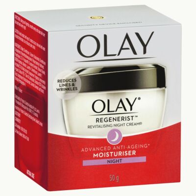OLAY REGEN NIGHT CREAM 50G REGENERIST REVITALISING ADVANCED ANTI-AGEING ...