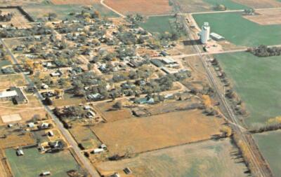 ALDEN, KS Kansas AERIAL VIEW Rice County HOMES~Population 204 Chrome ...
