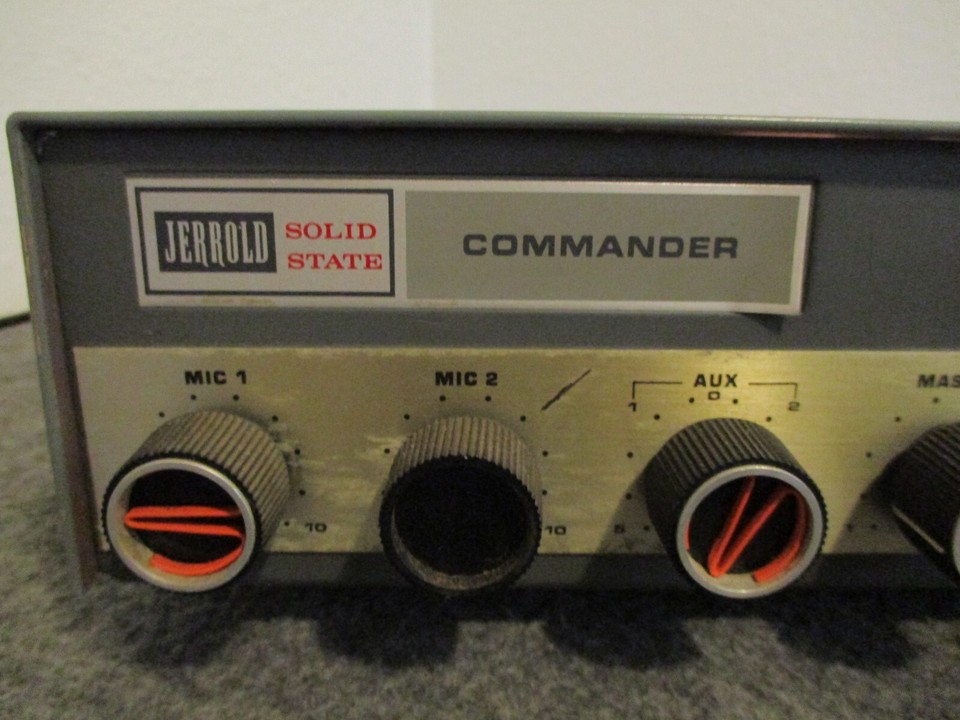 VINTAGE 1960s JERROLD SOLID STATE COMMANDER AMPLIFIER CA-35T UNTESTED ...