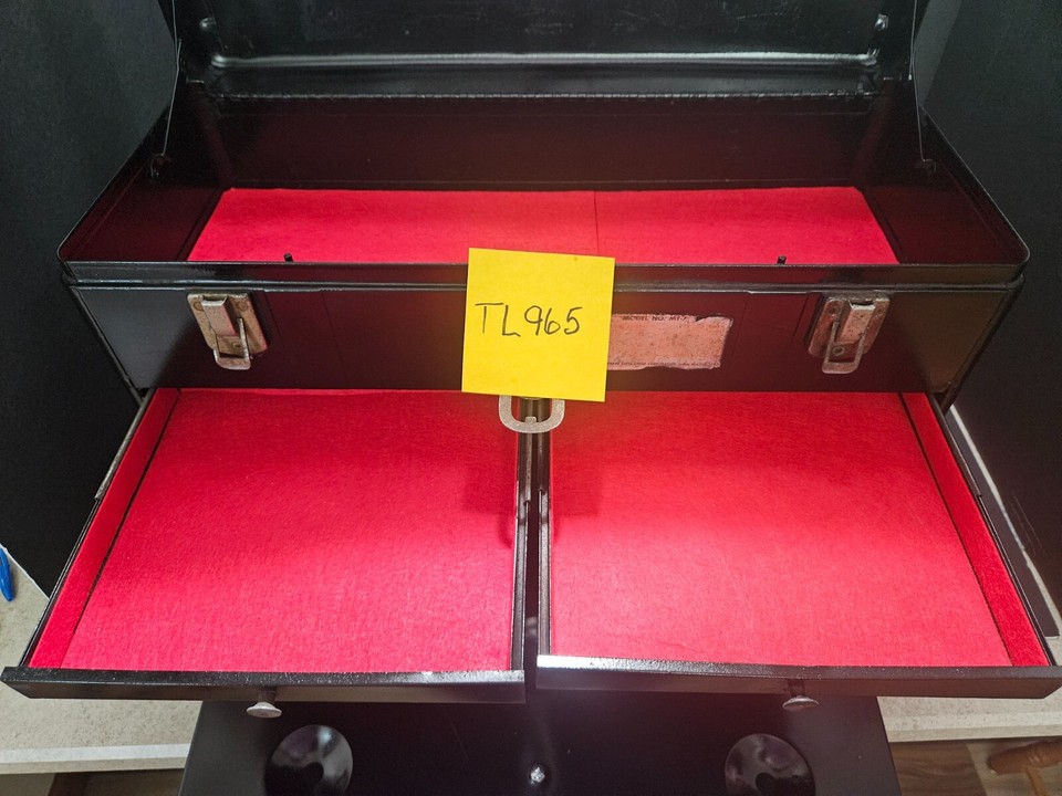 VINTAGE UNION 7 DRAWER STEEL MACHINIST/MECHANIC CHEST NO KEY (TL965) | eBay
